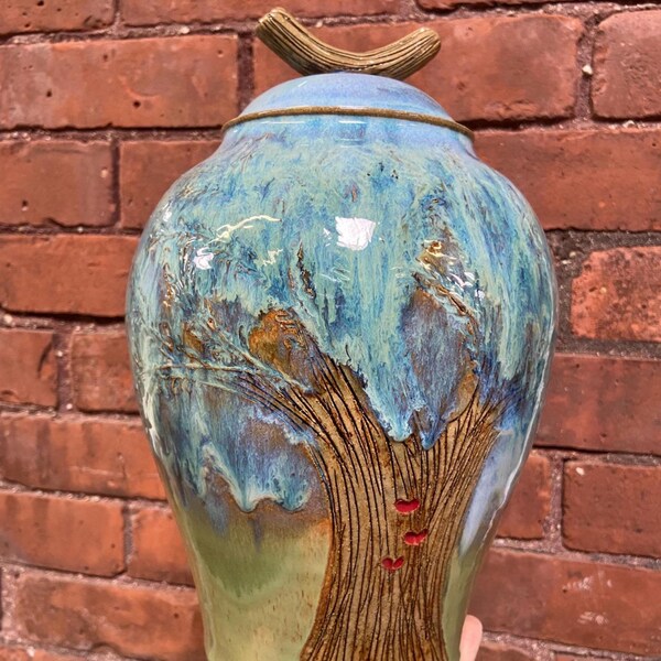 Handmade Ceramic Urn for Ashes beach Ll Cremation Urn MADE TO ORDER - Etsy