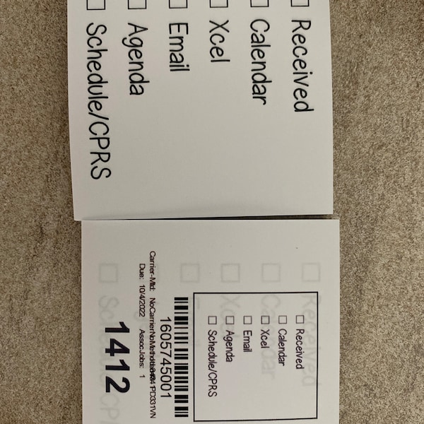 Custom Checklist Sticky Notes // Organization 3x3 Stick Notes, Check ...