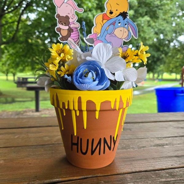 Vinyl Decal: Cute Bear Face Vinyl Decal / Flower Pot Face / Fishbowl ...