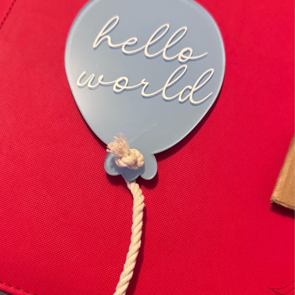 Acrylic Birth Announcement Sign Photo Prop Hospital Newborn New Baby ...