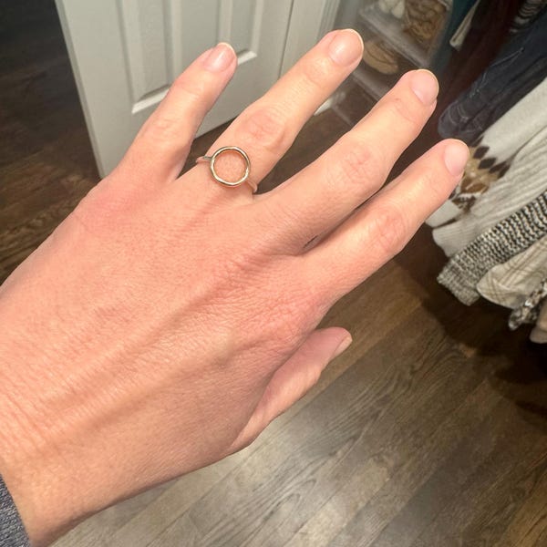 Black Onyx Delica Ring Dainty Silversmith Ring Black Onyx Stacking Ring ...