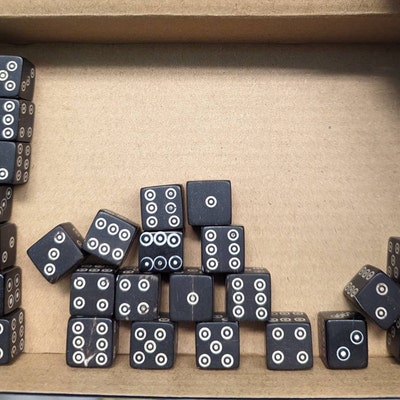 UNIQUE Medieval Bone Domino Set double Six SCA Creative - Etsy