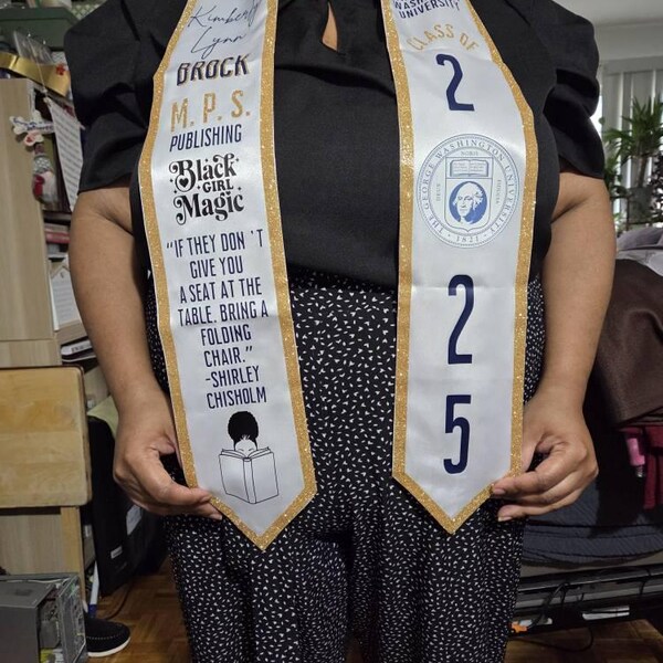 Custom Sublimation Graduation Stole – Personalize Your Big Day - Etsy