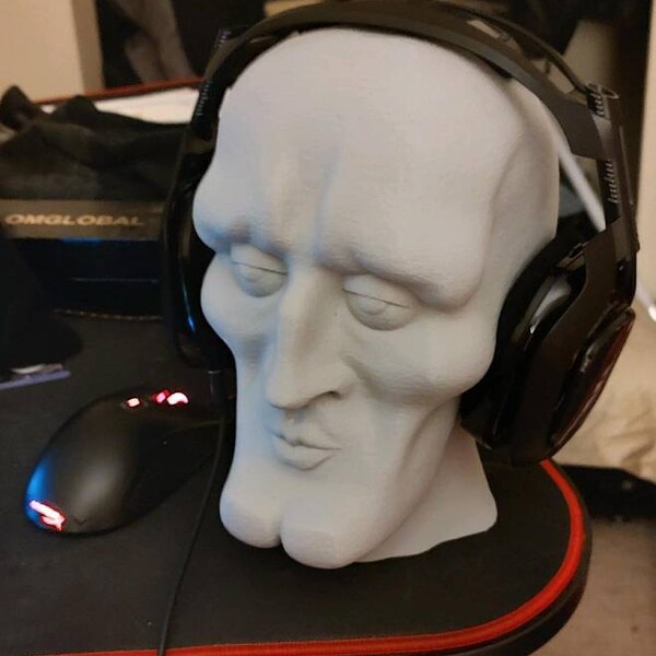 Handsome Squidward Headphone Stand | Gamer Headset Stand | Perfect ...
