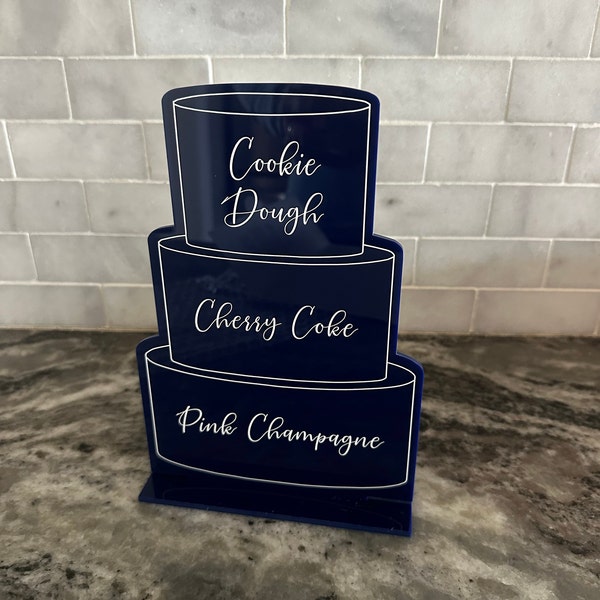 Wedding Cake Sign Cake Flavours Sign Wedding Decor Table Sign - Etsy