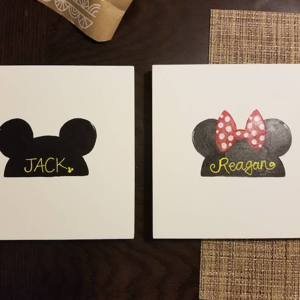 Autograph Board, Disney Character Autograph Board, Minnie Mouse Ears ...
