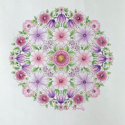 Floral Mandala Colouring Pages for Adults. Set of 3. Printable PDF ...