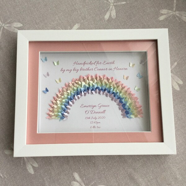 Rainbow Baby Picture Gift for Rainbow Baby Nursery by Little Jenny Wren ...