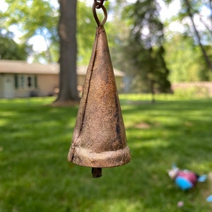 5 COPPER SUNBURST Triangle Bells with Teardrop Cutouts-2 1/4 | Etsy