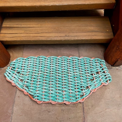 Beach Style Nautical Lobster Fishing Rope Doormat - Etsy