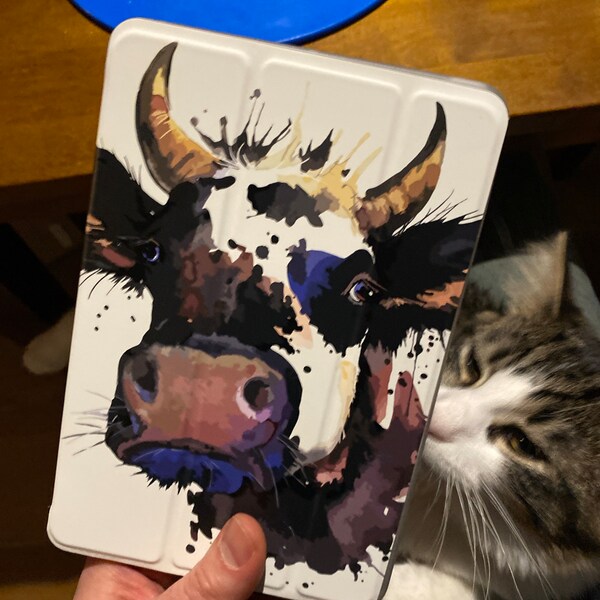 IPad Case Cow Case Animal iPad 2020 Case iPad Flip Stand iPad Case 12 9 ...