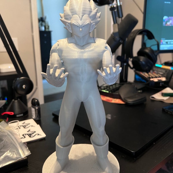 Full Body Vegeta Headphone Stand | Headphone Holder Gamer Gifts ...