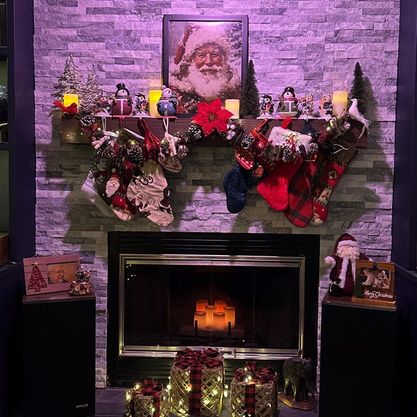 Vintage Santa Portrait Wall Art, Printable Christmas Art, Rustic Winter ...