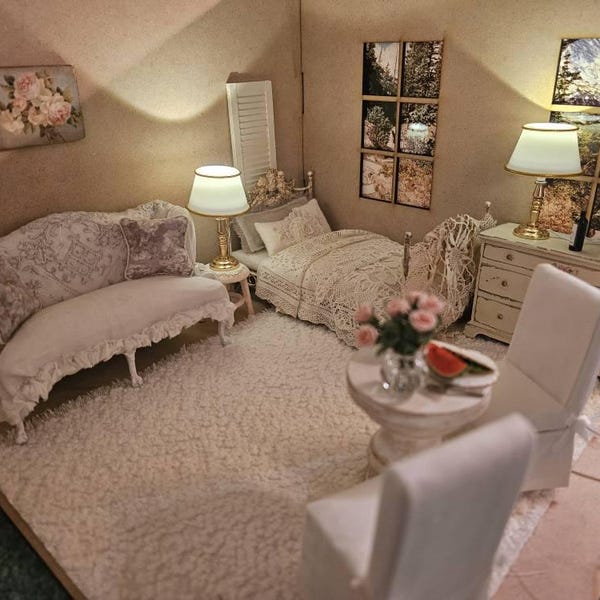 Dollhouse Miniature Roombox | Room Box | 1:12 Scale Miniature | Diorama ...