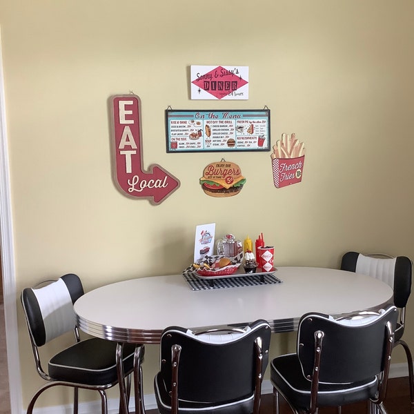 Custom Diner Sign - Retro Diner - Moms Diner Sign - Diner Decor ...
