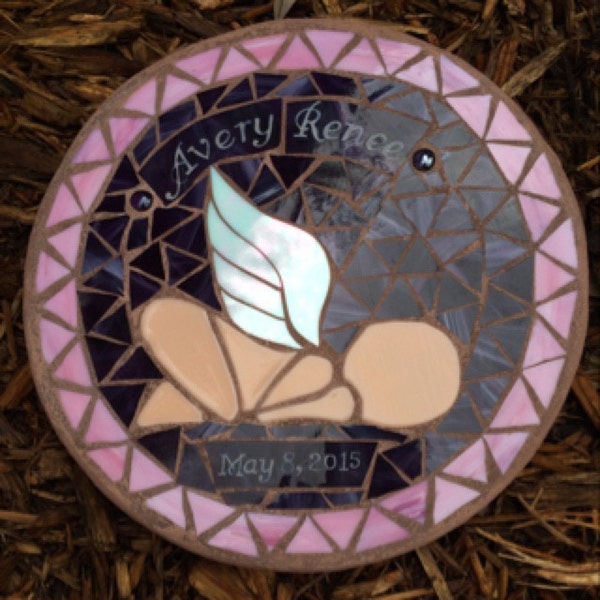 Angel Baby Memorial Stepping Stone - Etsy