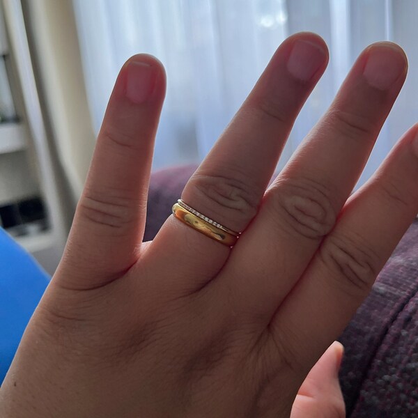 Mobius Ring, Solid Gold Twist Ring, Solid Mobius Ring, Mobius Band, 9K ...