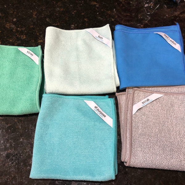 Microfiber Cleaning Cloths (multi-pack) | Glass Cloth - Scrub Cloth ...