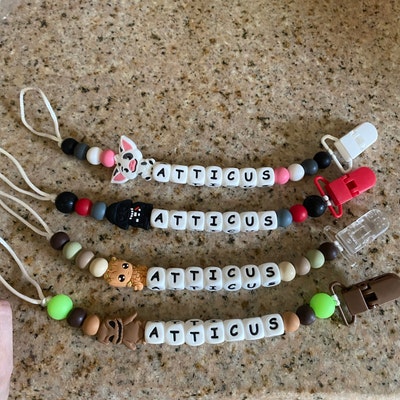 Mushroom Pacifier Clip - Etsy