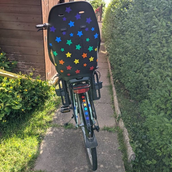 Reflective Bicycle Decals Bike Helmet Safety Stickers Stars Velosight ...