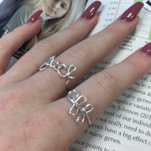 Fuk off Ring, Wire F Word Ring, F off Ring, Set of 2 Rings, Mature ...