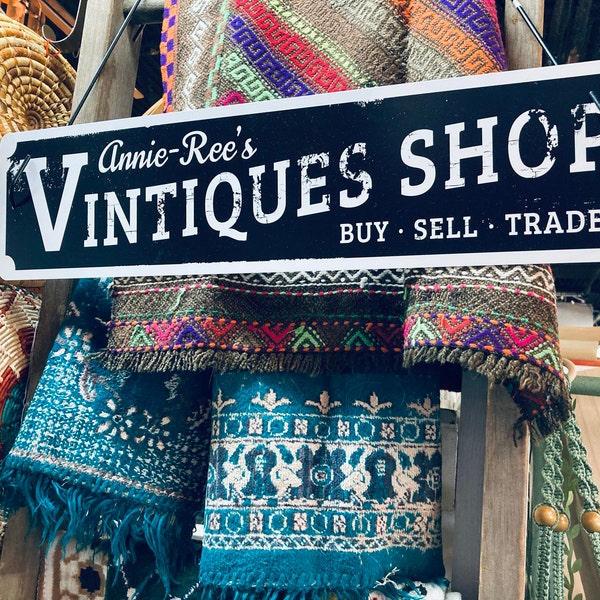 Antique Shop Sign, Buy Sell Trade Sign, Store Name Sign, Custom Antique ...