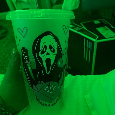 Scream Starbucks Cup Cute Halloween Spooky Design Scream - Etsy