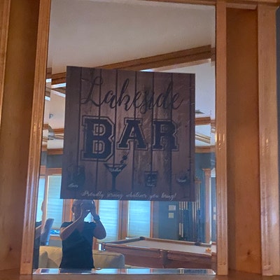 Custom Name Bar Wall Decal Personalized Name Whiskey Bar Pub Vinyl Wall ...