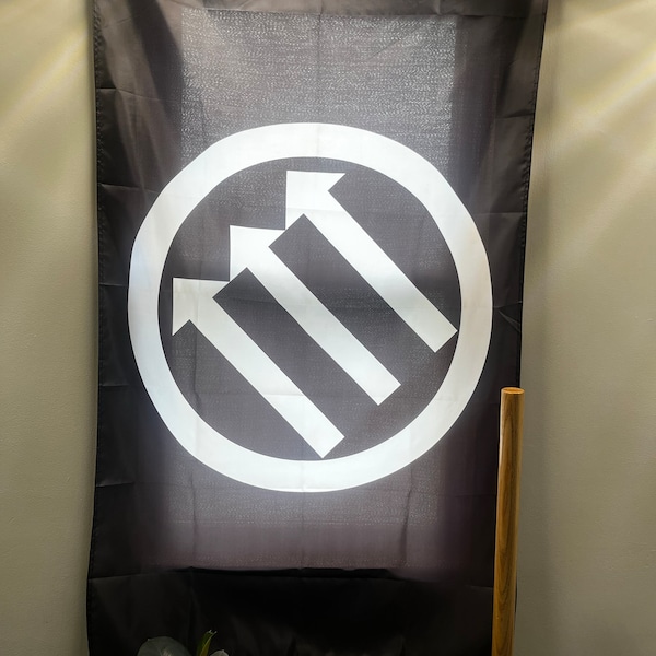 Three Arrows Anti Fascist Flag Banner: Indoor/outdoor Tapestry - Etsy