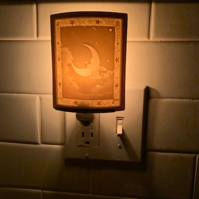 Moon Night Light Porcelain Lithophane man in the Moon Moon, Clouds ...