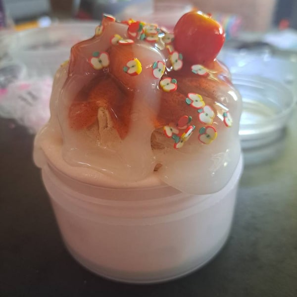 Apple Doughnut, DIY Slime, Snow Butter Slime, Apple Slime, Fall Slime ...