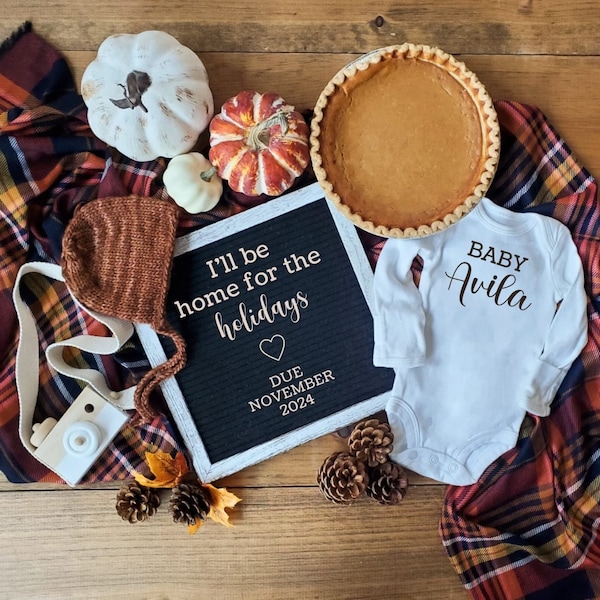 Pregnancy Announcement Digital Baby Announcement Gender Neutral ...