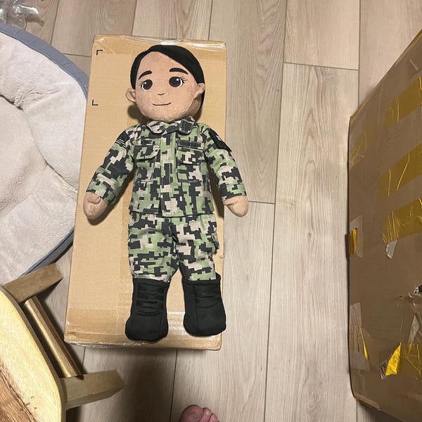 Recordable Military Deployment Doll, Personalized Military Doll ...