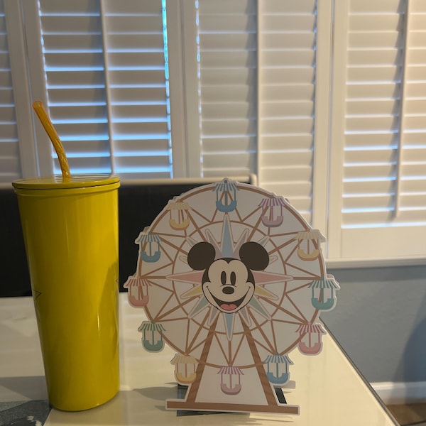 Printable Mickey & Minnie Gable Box Label, Disneyland Party Favor Box ...