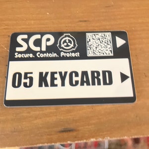 SCP Foundation Secure Access ID Card Updated Design - Etsy