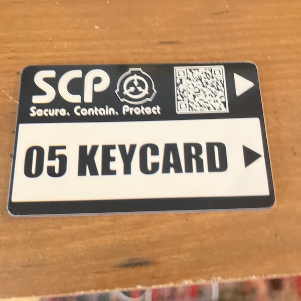 SCP Foundation Key Cards - Secret Laboratory Version - Etsy