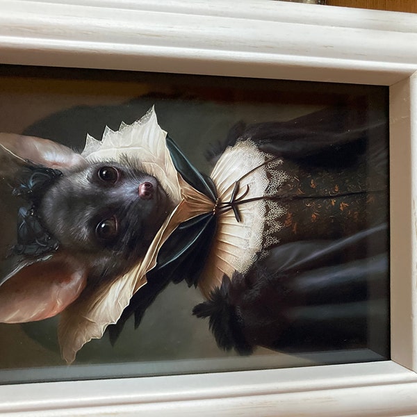 Gothic Bat in Dress, Vintage Poster, Art Poster Print, Home Decor ...