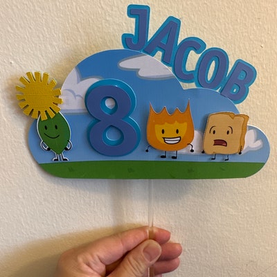 BFDI Theme Battle for Dream Island Happy Birthday Banner - Etsy