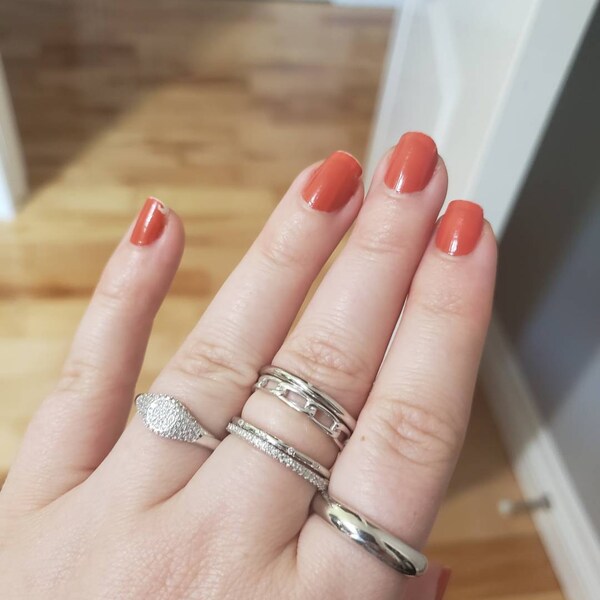 Sprinkle Diamond Ring by Caitlyn Minimalist • Space Diamond Eternity ...