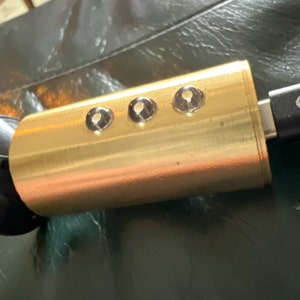 Long Brass LED Light for High Platter Vinyl Record Players Rechargeable ...