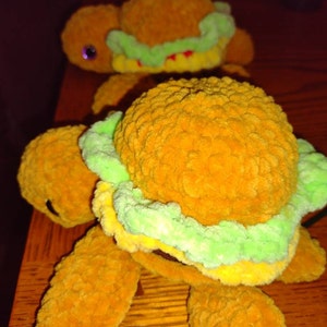 Burger Turtle Crochet Pattern PDF Download Beginner Friendly Amigurumi ...