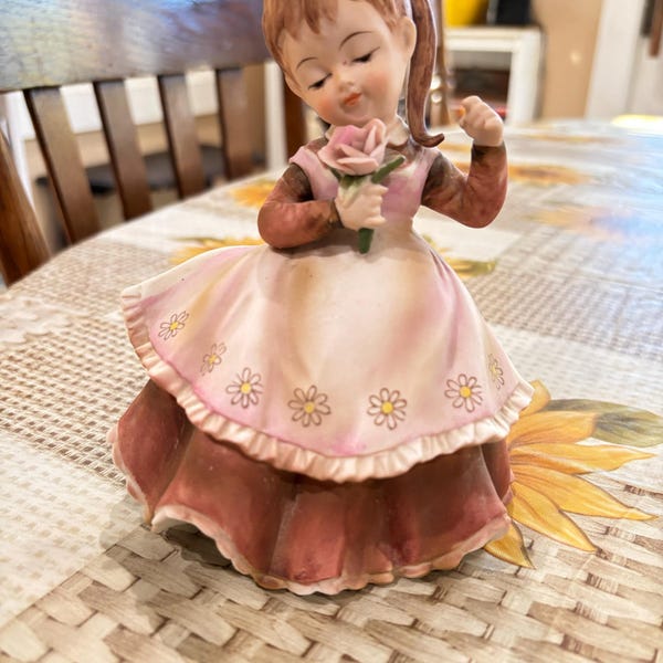 Vintage the Christopher Collection Lefton Nativity Bisque Pastel 3 Pcs ...