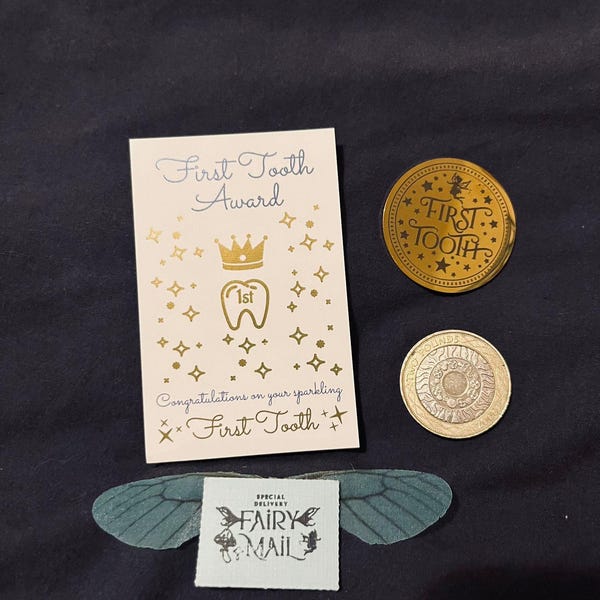 Tooth Fairy Letter- Tiny Tooth Fairy Kit With Message in a Bottle ...