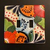 Mexican Talavera Electrical Double Light Switch Cover Standard Size ...