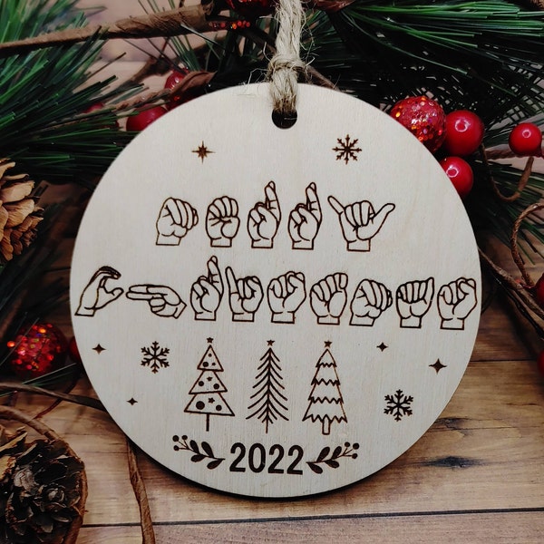 Merry Christmas Sign Language SVG - Etsy