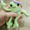Crochet Fluffy Worry Worm Plush Anxiety Toy - Etsy UK