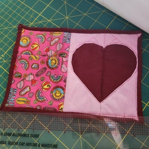 Heart Mug Rug Pattern, Foundation Paper Piecing, Valentines, Gift ...
