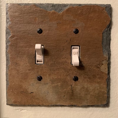 Decorative Single Slate Outlet Cover Switchplate Switch Plate - Etsy