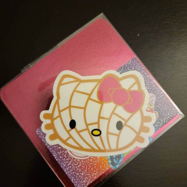 Kitty Concha Sticker | Mexican American Concha |conchita |pan Dulce ...