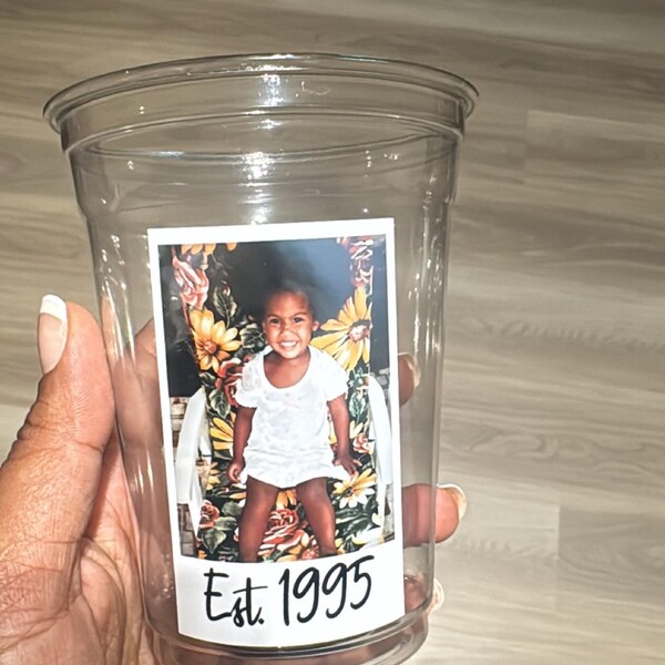 2025 Grad Cup Personalized Photo Graduation Party Favors, Grad Party ...